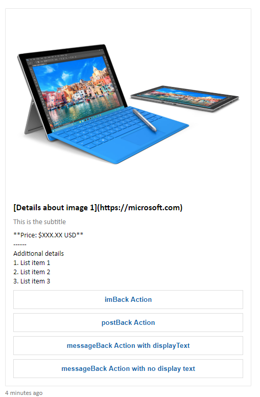 Markdown not rendered in herocard · Issue #2147 · microsoft/BotFramework-WebChat · GitHub