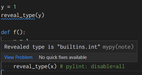 Align mypy tooltip with underlying expression · Issue #18983 · microsoft/vscode-python · GitHub