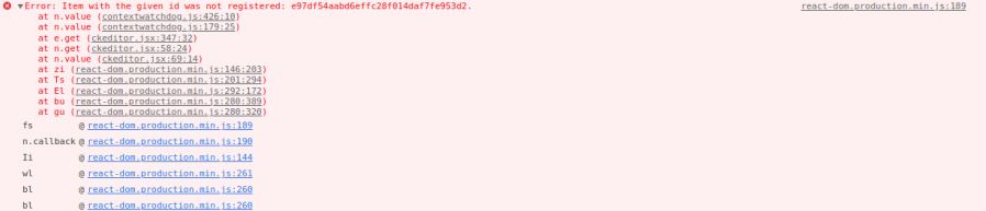 Error: Item with the given id was not registered in getWatchdog() · Issue #12593 · ckeditor ...