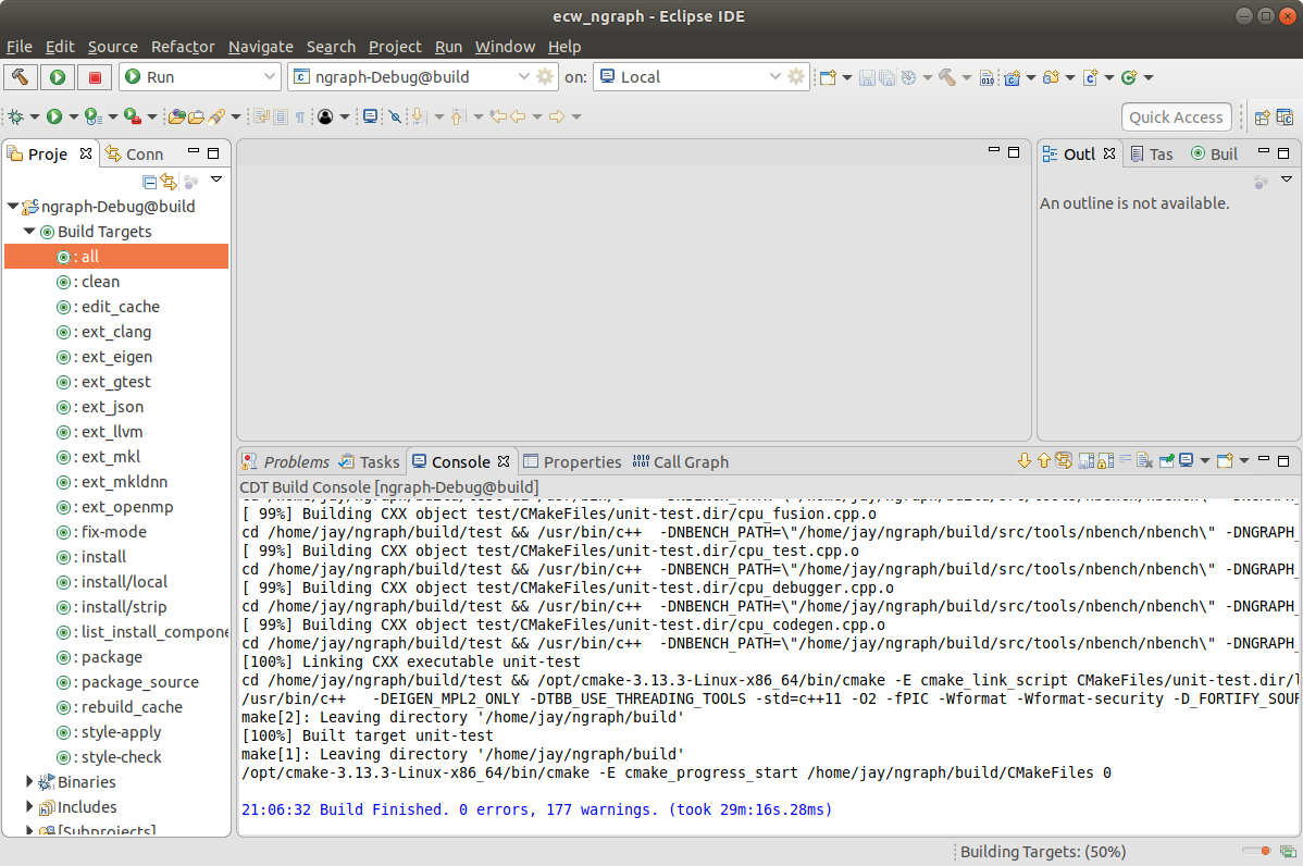 debugging build in eclipse, ubuntu 18.04 works · Issue #2586 · NervanaSystems/ngraph · GitHub
