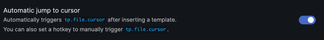 tp.file.cursor() no longer expands in a template · Issue #401 · SilentVoid13/Templater · GitHub
