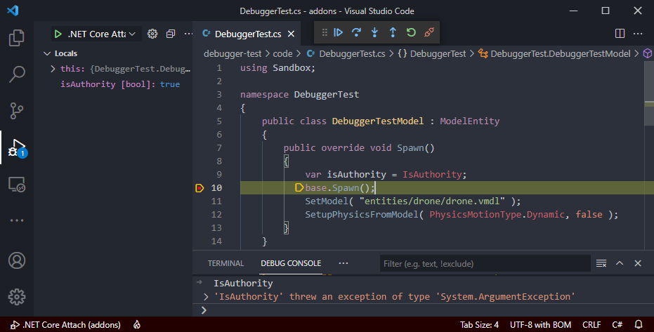 Debugger crashes and exceptions · Issue #562 · Facepunch/sbox-issues · GitHub