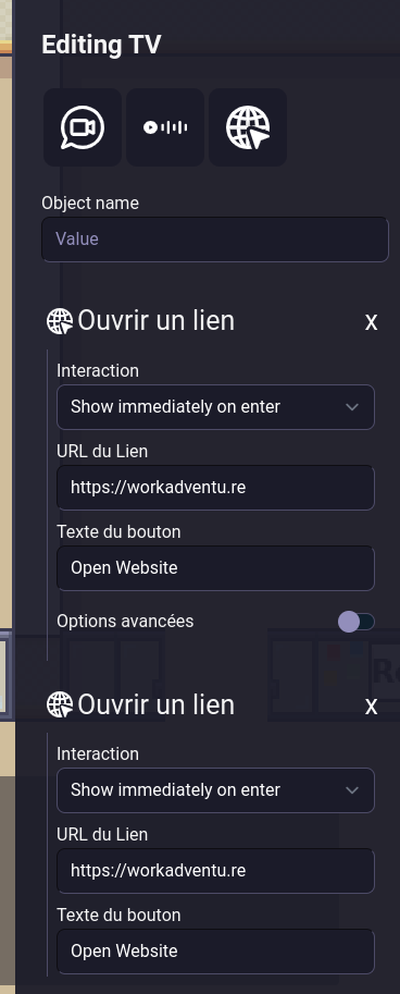 [MAP EDITOR] integrations buttons · Issue #3242 · workadventure/workadventure · GitHub