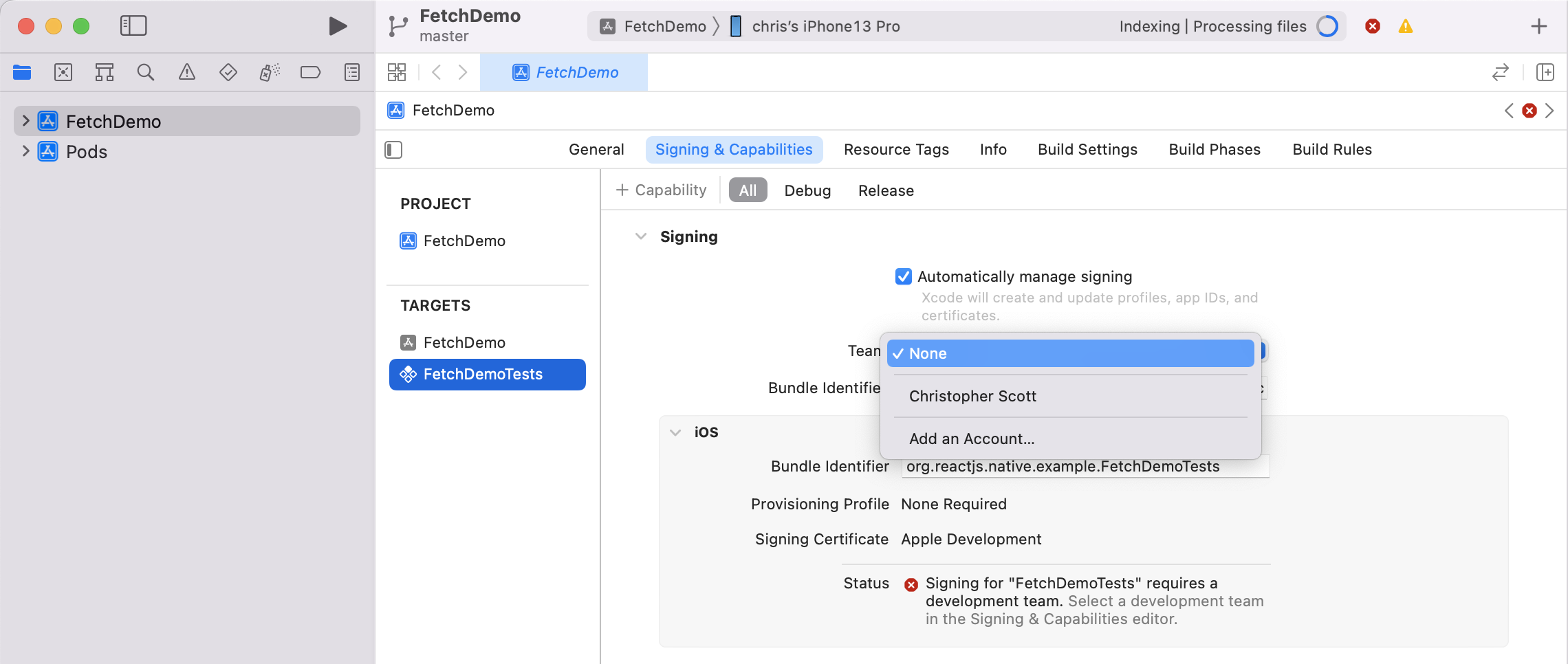 Example Doesnt Run On Xcode 140 · Issue 409 · Transistorsoftreact Native Background Fetch