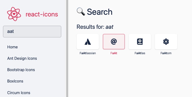 Decrease minimum search query length to 2 ? · Issue #468 · react-icons/react-icons · GitHub