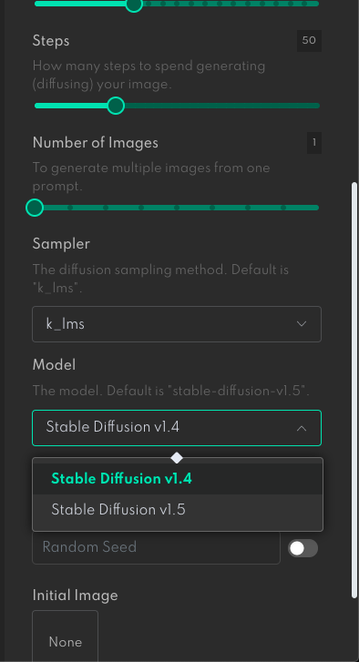 Is it possible to get the same image output of https://beta.dreamstudio ...
