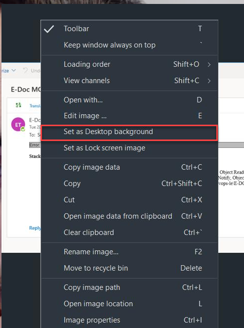 Option to disable "Set as desktop background." context menu. · Issue #1498 · d2phap/ImageGlass ...