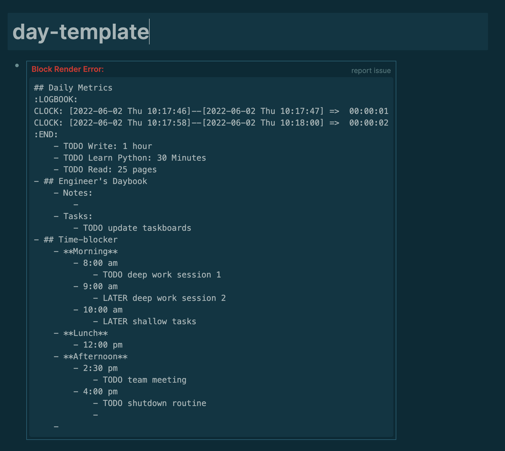 Block Render Error · Issue #5530 · logseq/logseq · GitHub