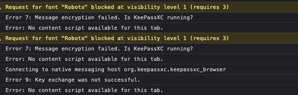 KeePassXC Browser Not Detecting · Issue #1430 · keepassxreboot/keepassxc-browser · GitHub
