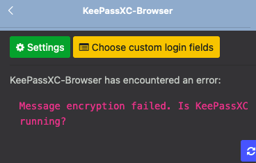 KeePassXC Browser Not Detecting · Issue #1430 · keepassxreboot/keepassxc-browser · GitHub