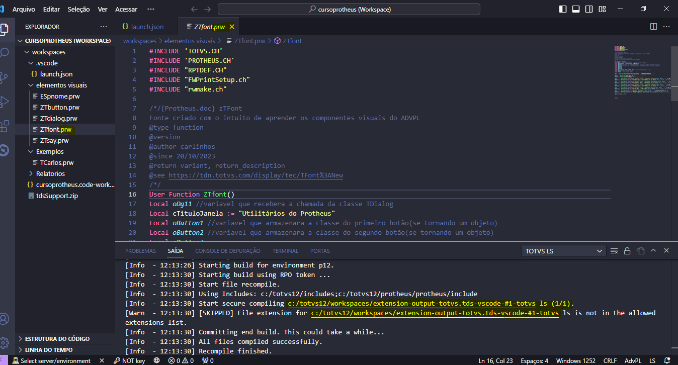 Extensão No Vscode · Issue 1156 · Totvstds Vscode · Github