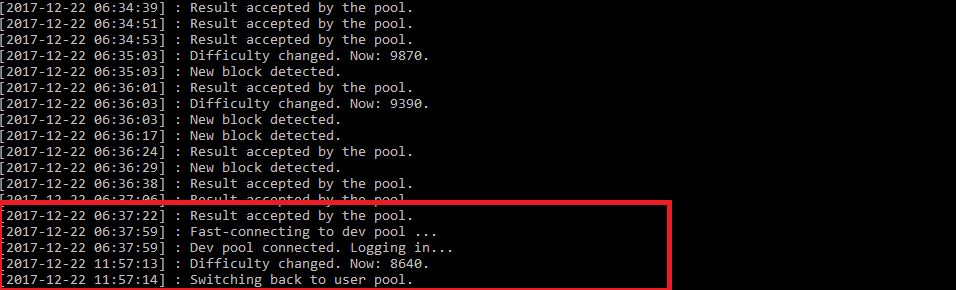 Miner mined for dev for 5 hours straight. · Issue #657 · fireice-uk/xmr-stak · GitHub