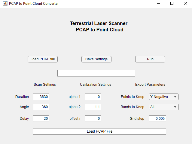GitHub - Rotoslider/Velodyne-PCAP-to-Point-Cloud-for-TLS: Simple GUI interface that allows ...