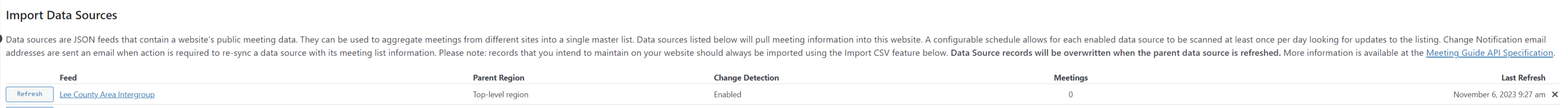 Google Sheets-JSON-Displays no meetings in feed · Issue #23 · code4recovery/sheets · GitHub