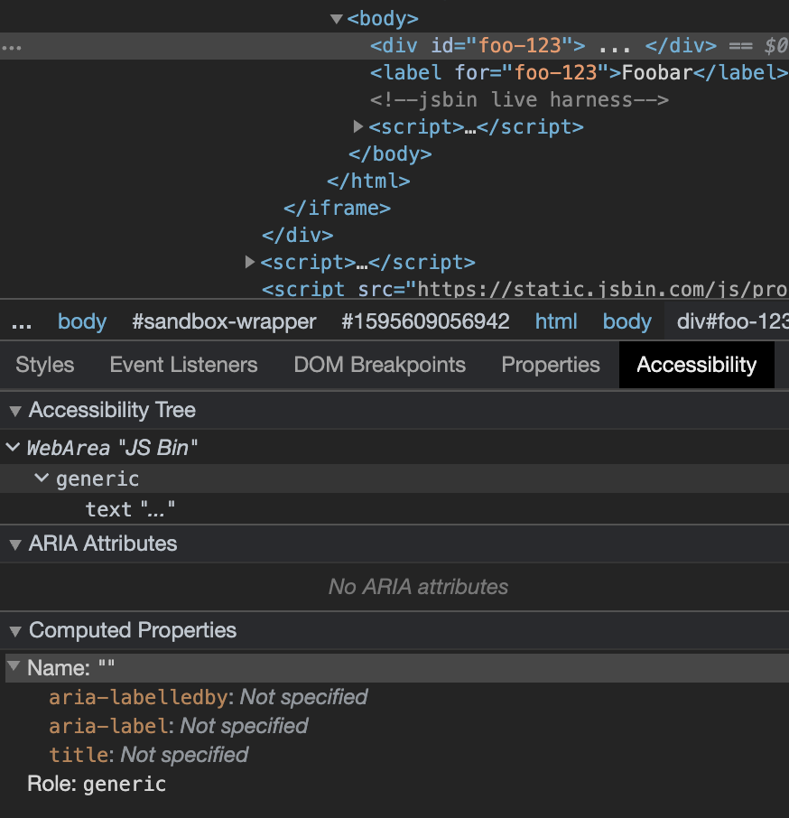 getByLabelText not working with id on 7.21.2+ · Issue #714 · testing ...
