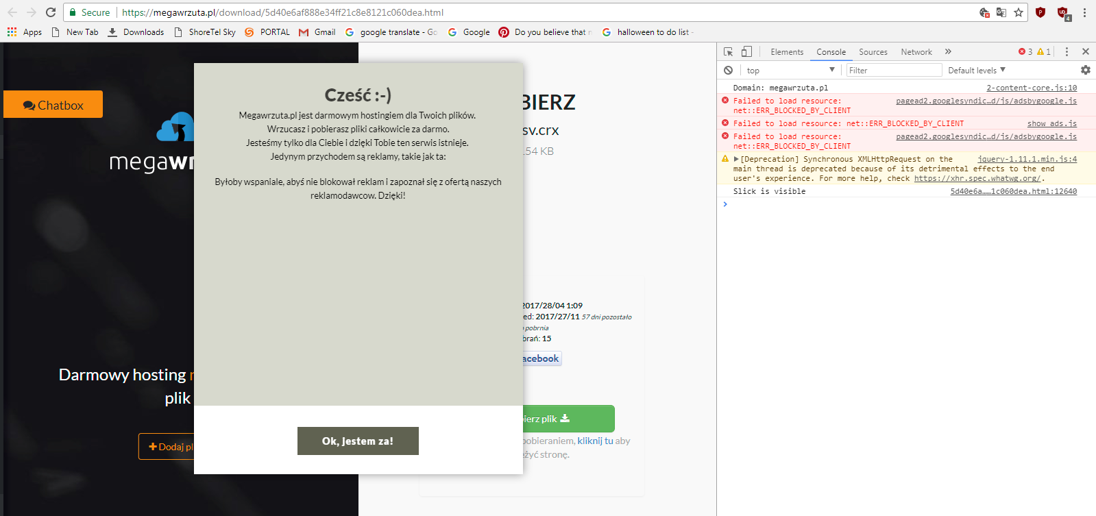 megawrzuta.pl · Issue #629 · jspenguin2017/uBlockProtector · GitHub
