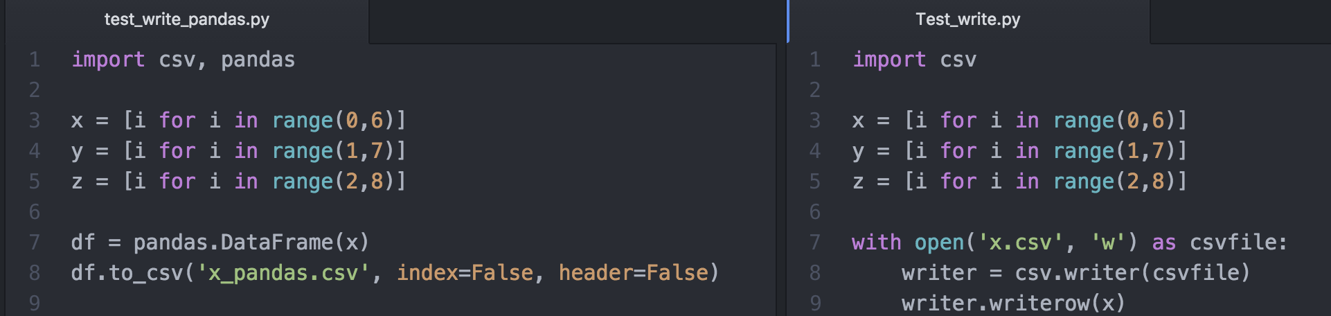 Pandas module vs csv module for reading/writing csv · Issue #9 · End-to-end-provenance/python ...
