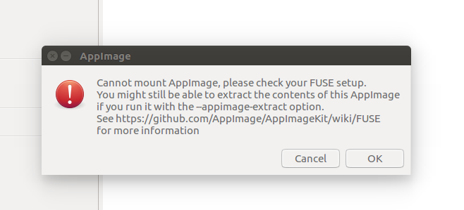 Resulting `AppImage` launches perfectly in Ubunti 18.04, but fails in ...