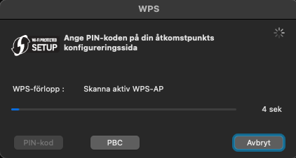 Netgear A6150 working on Ventura - possible to remove the WPS search window on startup ...