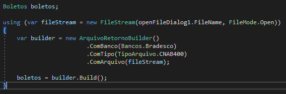 Posso implementar o pattern builder? · Issue #241 · BoletoNet/boleto2net · GitHub