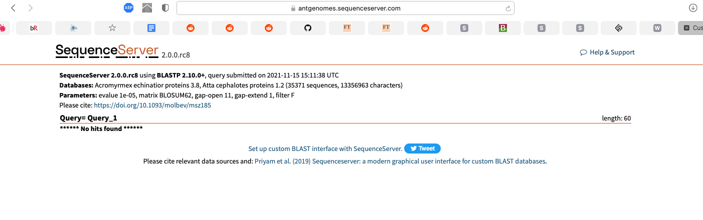 If 1 query and 0 hits, I cannot edit my search · Issue #558 · wurmlab/sequenceserver · GitHub
