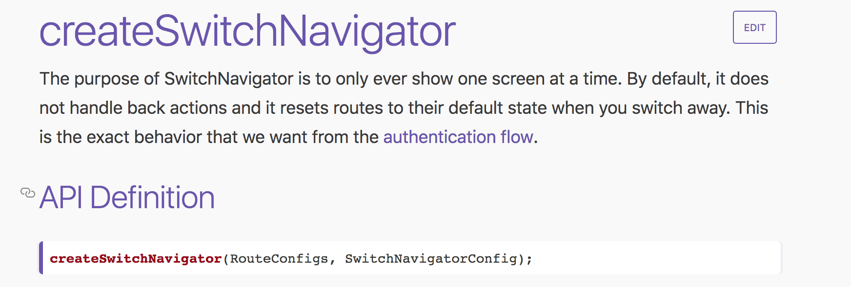 Update Switch Navigator To Explain The Use Case By Aurorem · Pull Request 149 · React