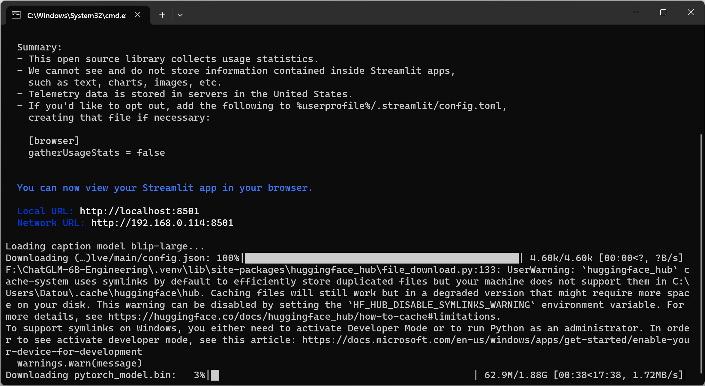 [BUG]无法正常启动项目？ · Issue #17 · LemonQu-GIT/ChatGLM-6B-Engineering · GitHub