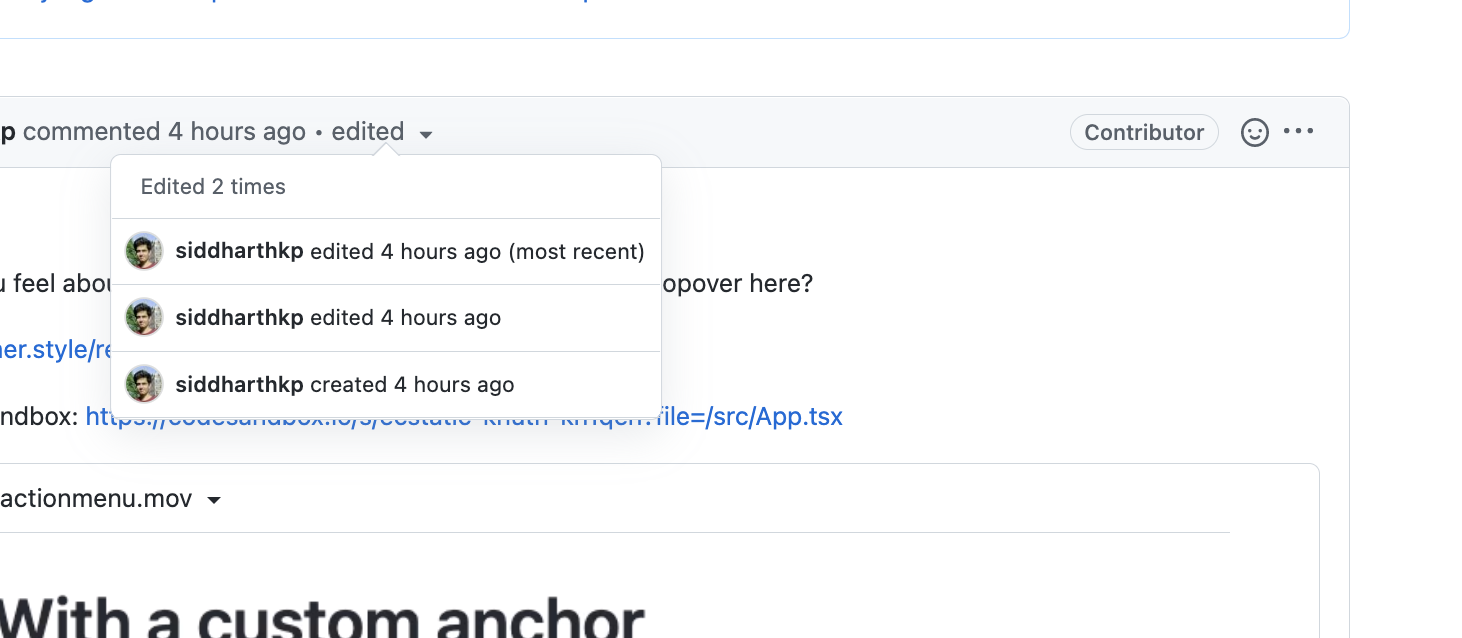 The popover component should auto close when clicking outside of element. · Issue #2135 · primer ...