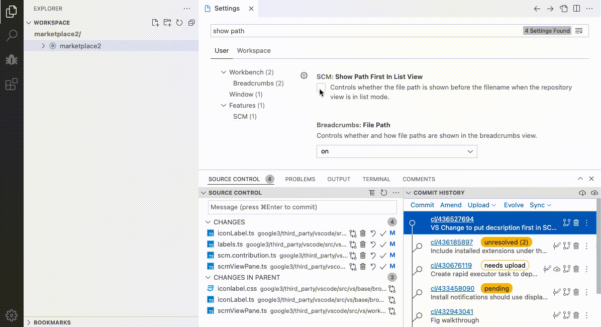 Scm File List Hard To See The Visual Structure · Issue 141078 · Microsoftvscode · Github