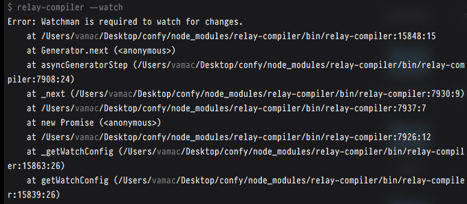 --watch option not working even with watchman installed · Issue #2873 ...