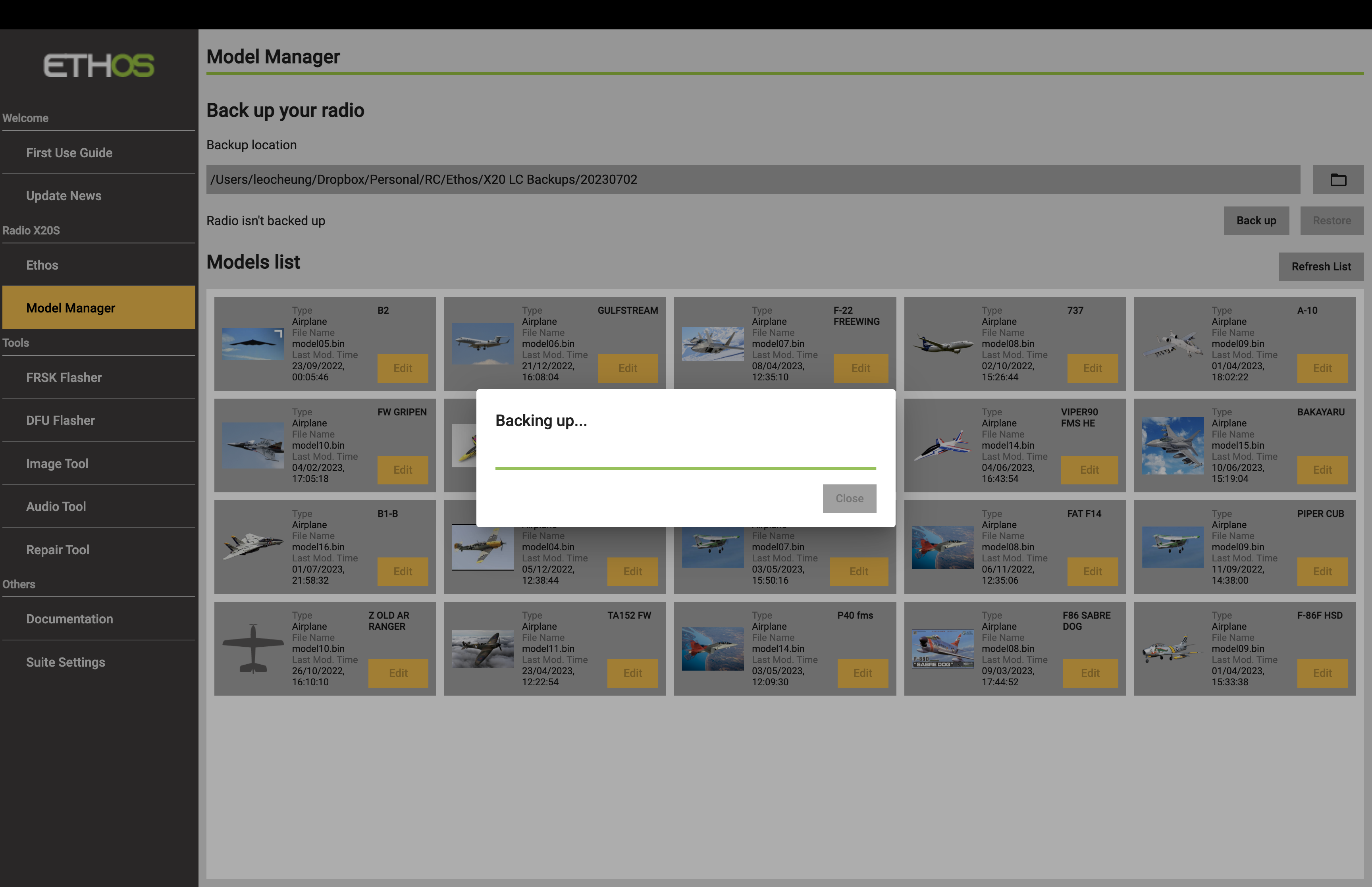 Ethos Suite Backup Fails with OSX Ventura 13.4.1 · Issue #2720 · FrSkyRC/ETHOS-Feedback ...