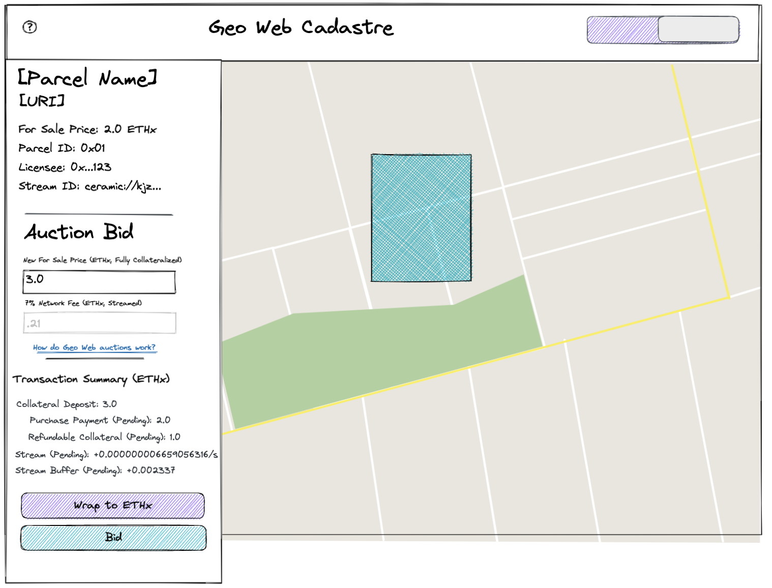 Add ETHx Approval Flow to the Cadastre · Issue #231 · Geo-Web-Project/cadastre · GitHub