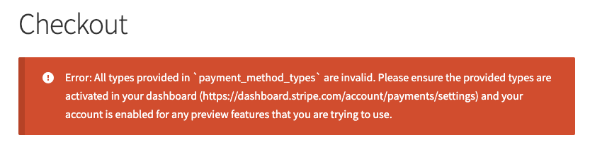 UPE: inactive payment methods are being rendered resulting in an error while checkout · Issue ...