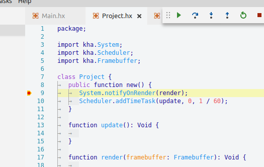 Trying both of the vscode hxcpp debuggers with Kha results in a C++ Runtime Library error ...