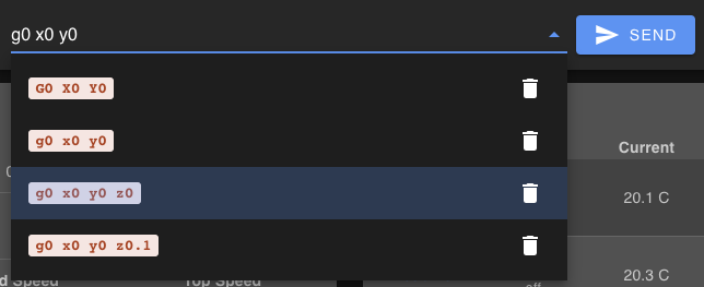 G-code input must not do greedy capture from history · Issue #308 · Duet3D/DuetWebControl · GitHub