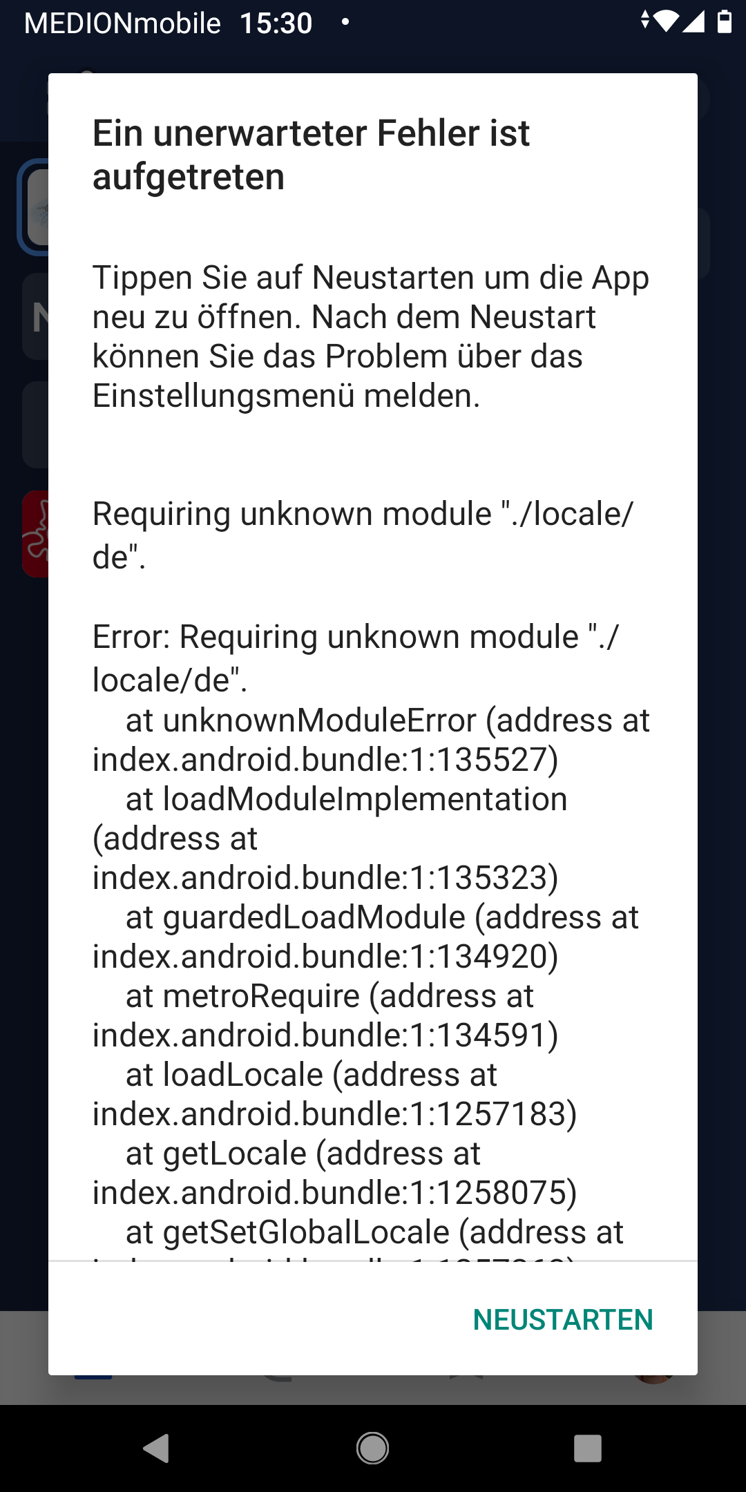 German Locale Module Unknown In Mattermost Beta On Android · Issue 6506 · Mattermostmattermost 