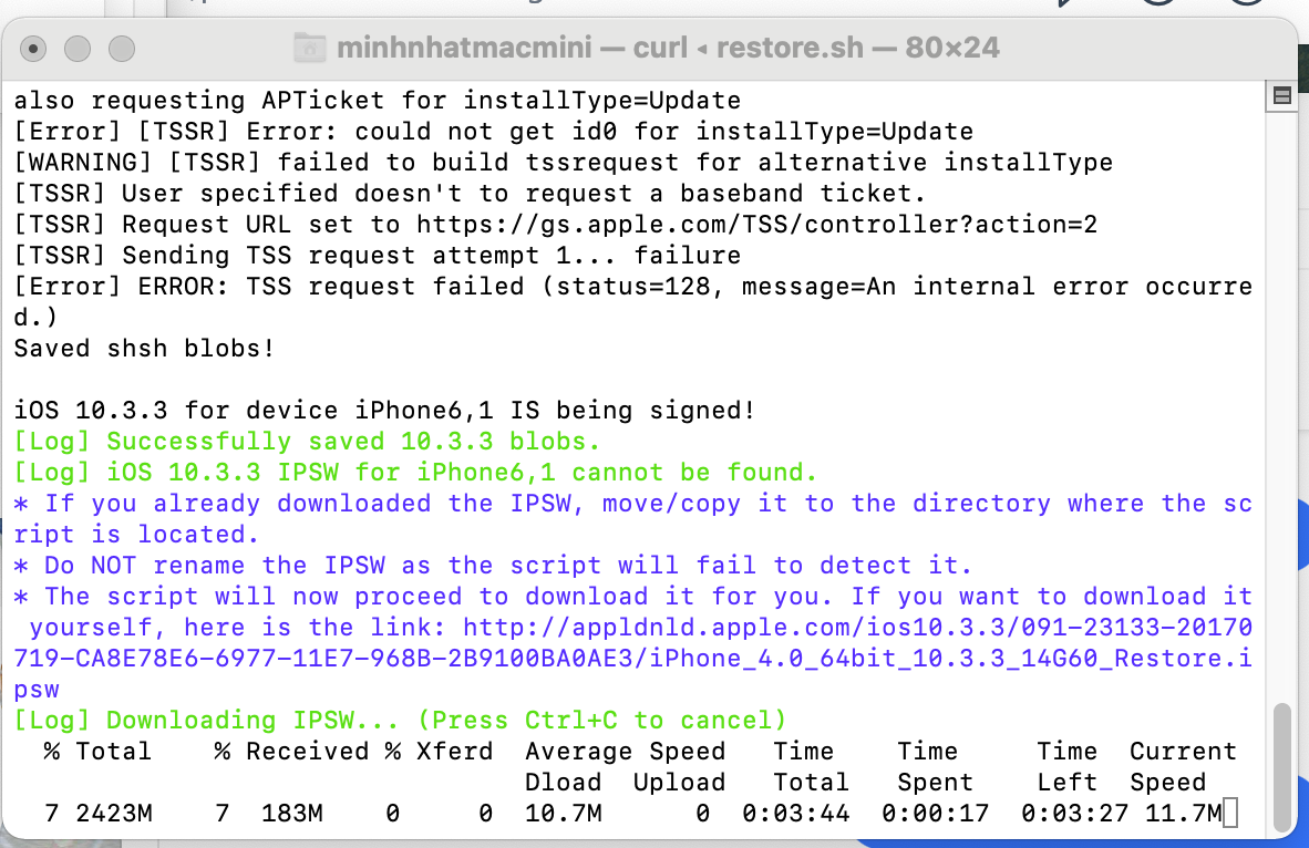 Codesign Command Not Working Resourcesdowngradesh Line 3 1828 Killed 9 Idevicerestore