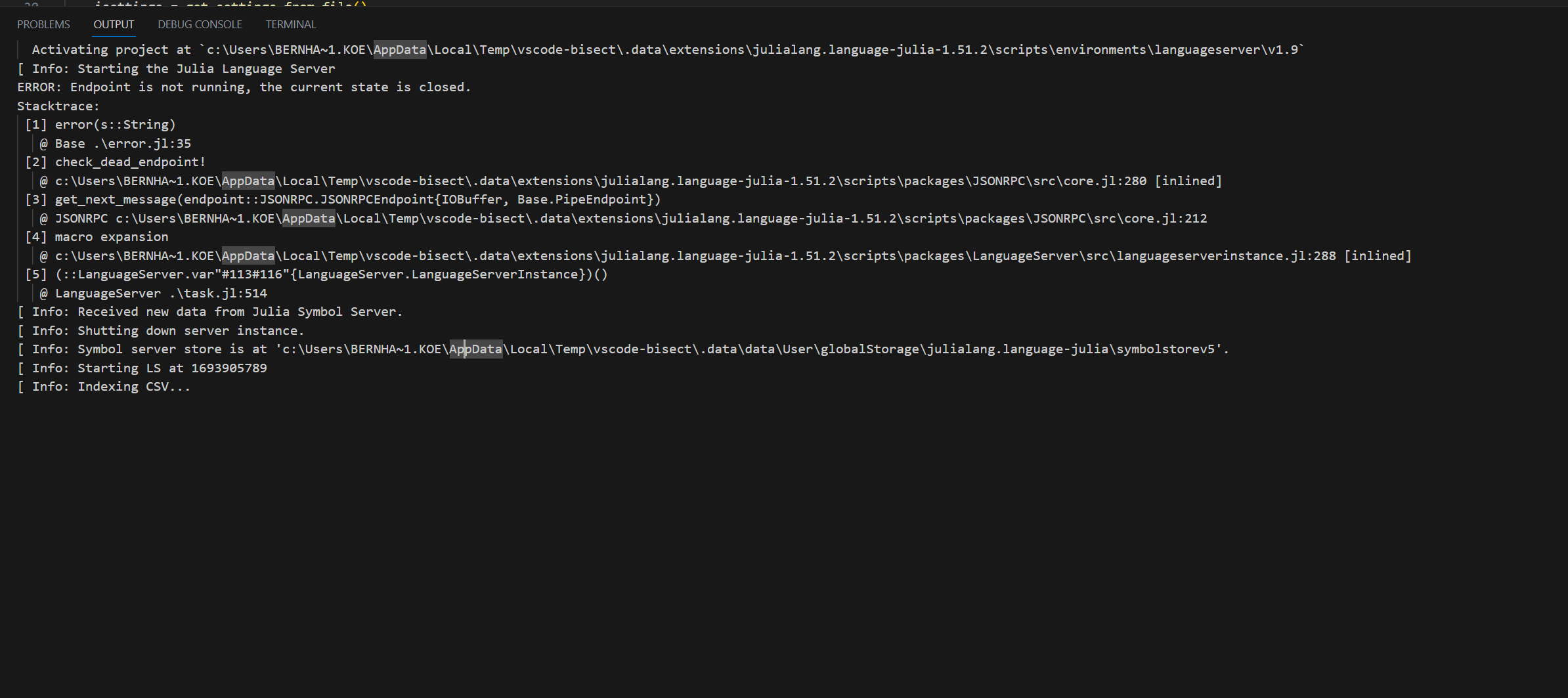 Extension Host terminated unexpectedly · Issue #186912 · microsoft/vscode · GitHub