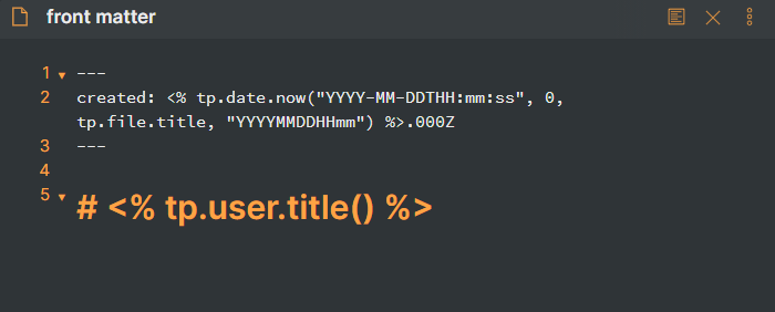 Unable to call internal template in user template · Issue #76 · SilentVoid13/Templater · GitHub