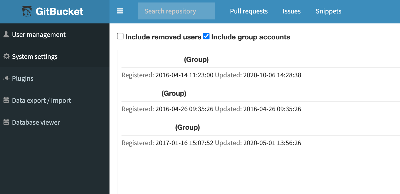 Release 4.34.0 erased group members · Issue #2541 · gitbucket/gitbucket · GitHub