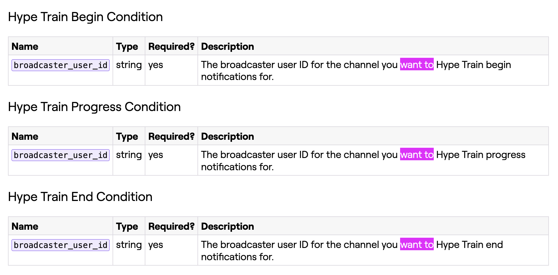 Hype Train Begin End Progress Has A Minor Typo · Issue 682 · Twitchdev Issues · Github