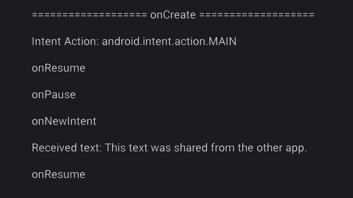 GitHub - asilichenko/android-shared-text-receiver: An example of an Android app demonstrating ...