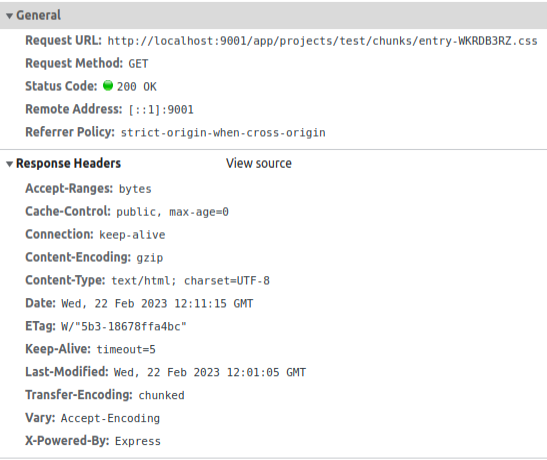 CSS chunk is served with incorrect Content-Type header · Issue #875 · GoogleChrome/lighthouse-ci ...