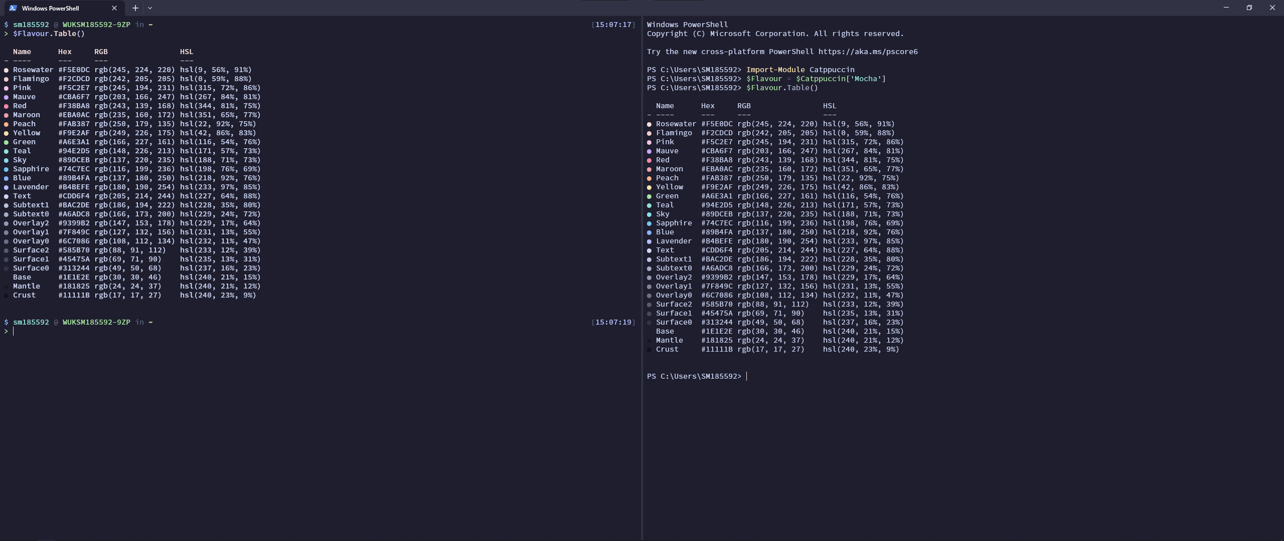 PowerShell · Issue #2048 · catppuccin/catppuccin · GitHub
