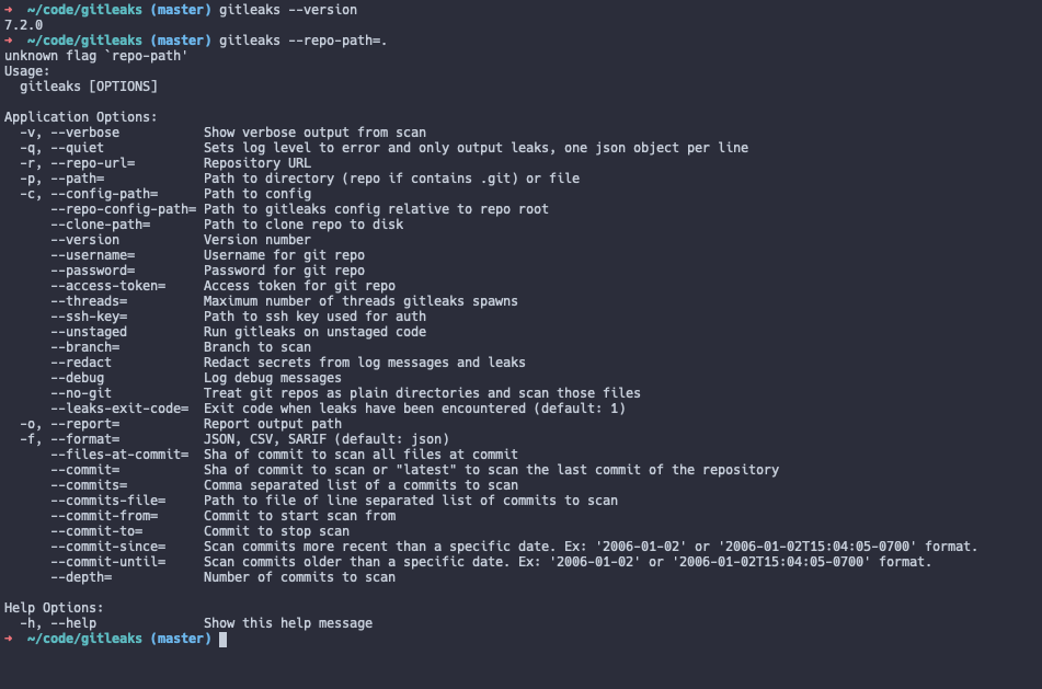 Invalid usage or flags provided results in 0 exit code · Issue #500 · gitleaks/gitleaks · GitHub