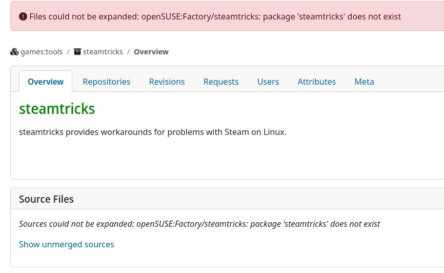 steamtricks gone from Tumbleweed? · Issue #52 · steamtricks/steamtricks · GitHub
