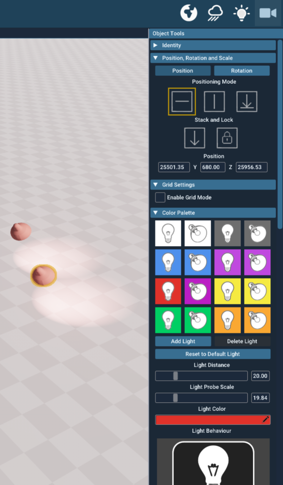 Copy and paste a light object and the colour palette does not show in the properties · Issue ...