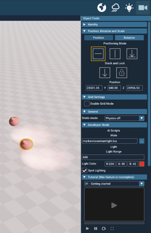 Copy and paste a light object and the colour palette does not show in the properties · Issue ...