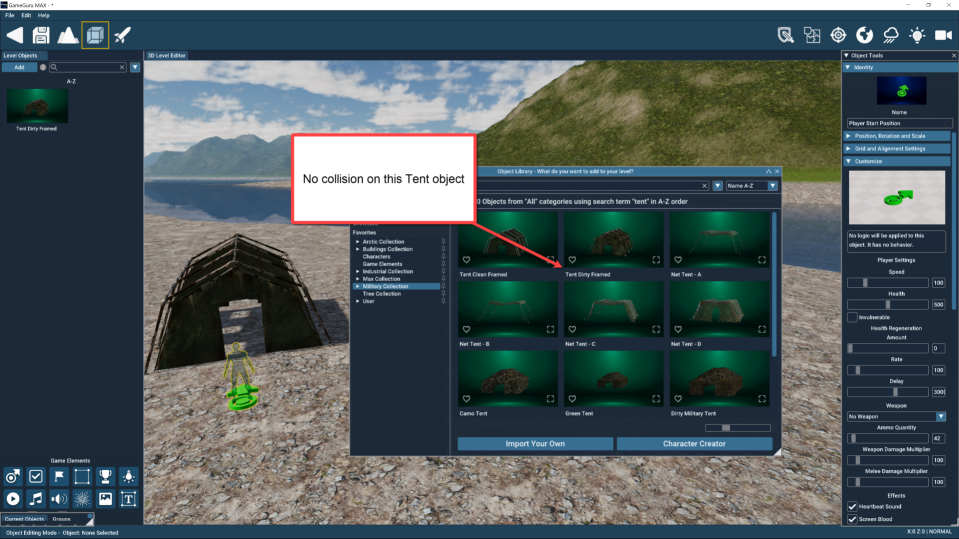 Tent Dirty Framed Object GameGuru MAX · Issue #1654 · TheGameCreators/GameGuruRepo · GitHub