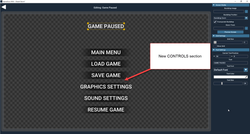 Storyboard: NEW Controls section · Issue #2395 · TheGameCreators/GameGuruRepo · GitHub